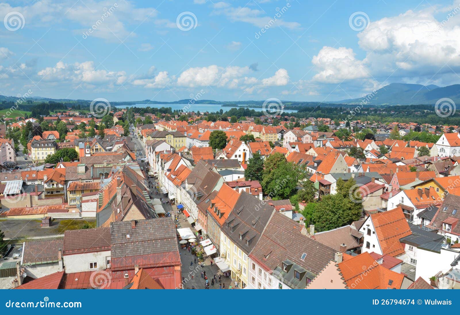 Fussen Duitsland, Stadsdel'allgau 1 Stock Foto - Image of bezoekers ...