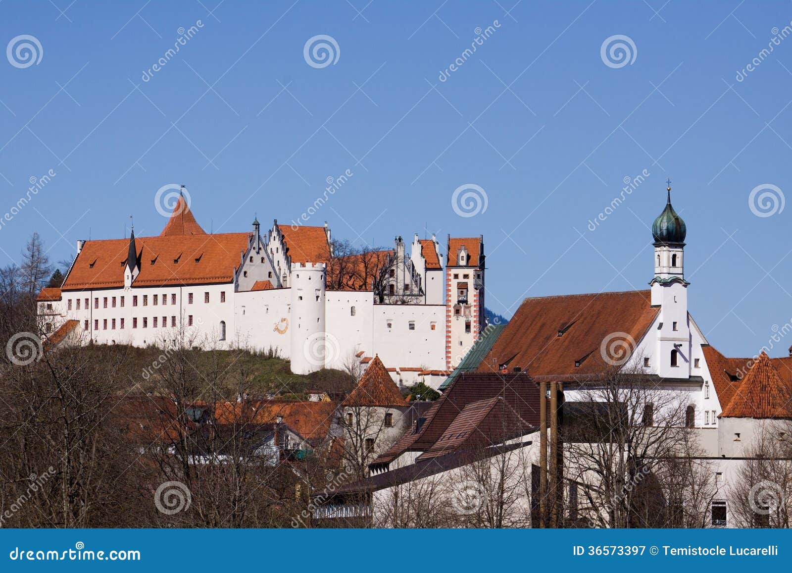 Fussen germany stock image. Image of residential, cityscape - 36573397