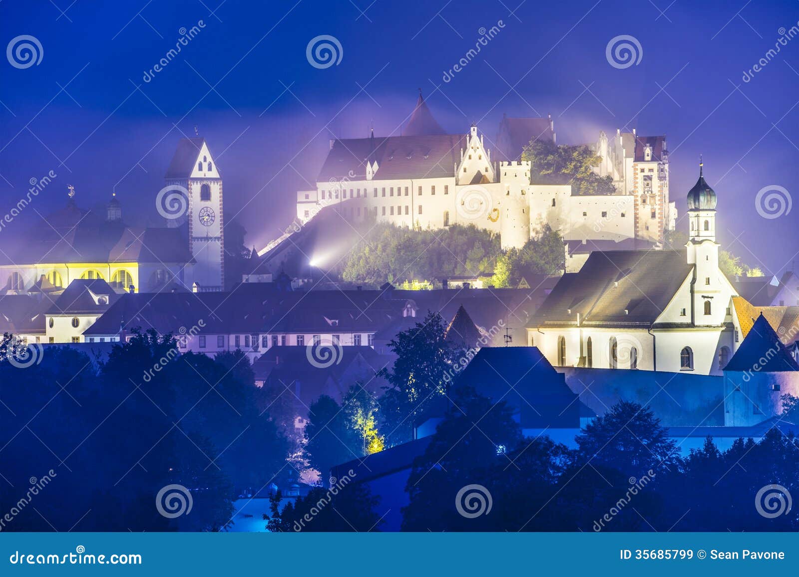 Fussen Germany stock image. Image of churches, europe - 35685799
