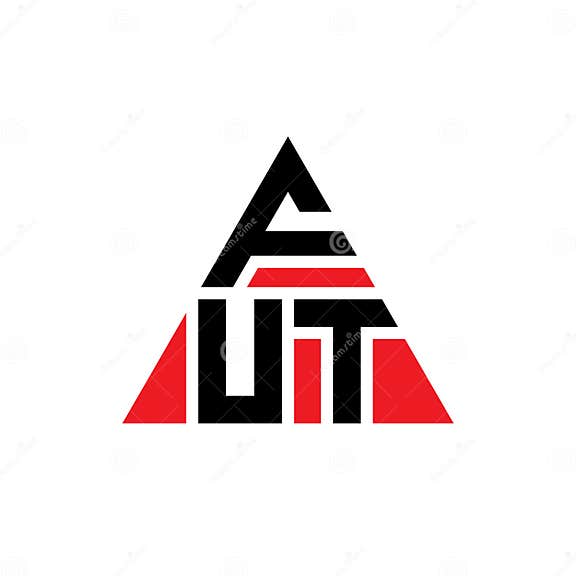 FUT Triangle Letter Logo Design with Triangle Shape. FUT Triangle Logo ...