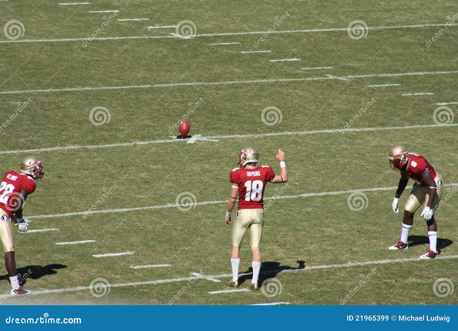 Futebol de FSU imagem de stock editorial. Imagem de defesa - 21965399