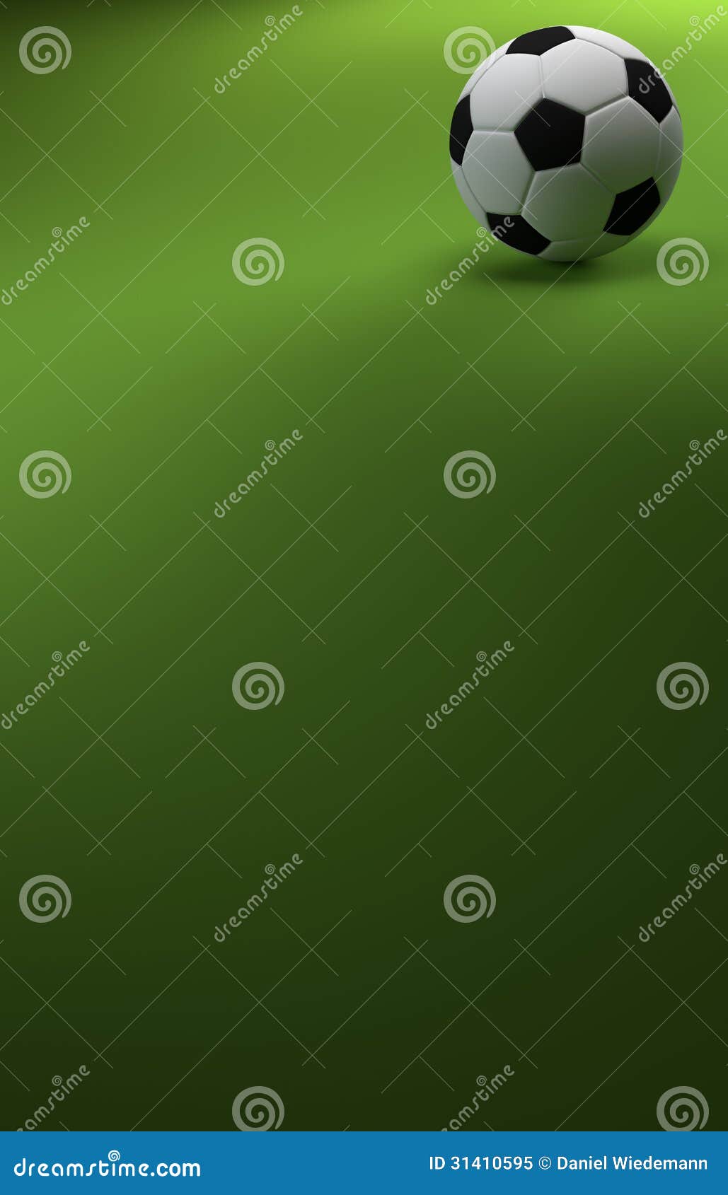 Futebol no fundo verde ilustração stock. Ilustração de esfera - 31410595