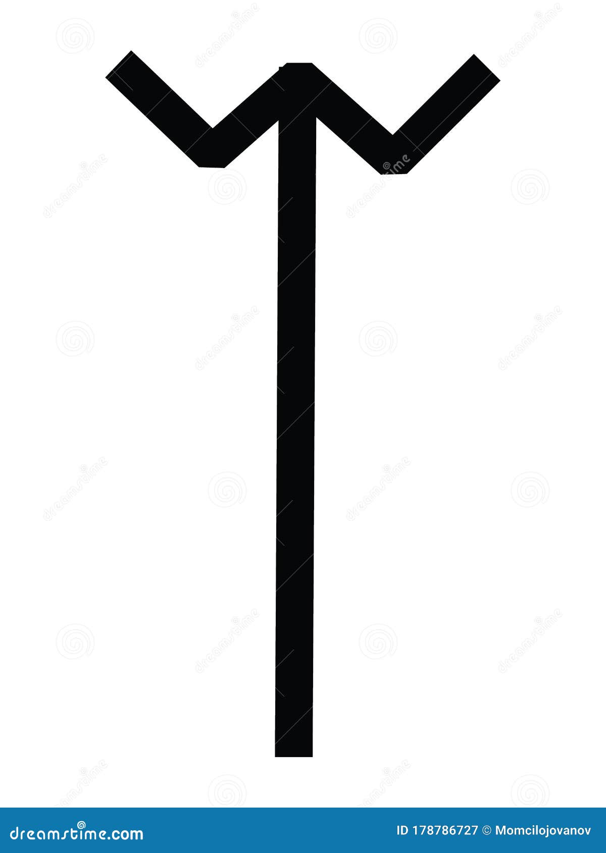 Futhorc Runes Letter of Ear EA Stock Vector - Illustration of norway, ã ...