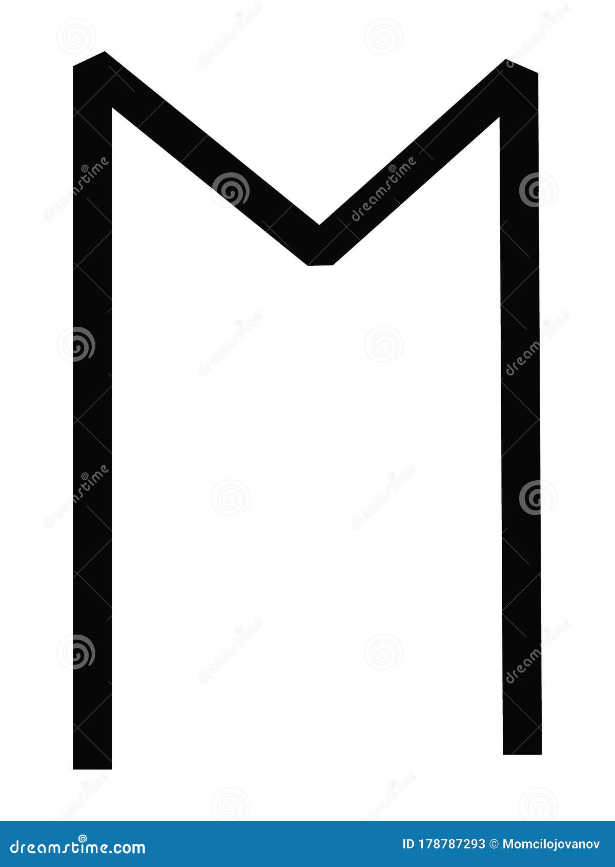 Futhorc Runes Letter of Eoh E Stock Vector - Illustration of england ...