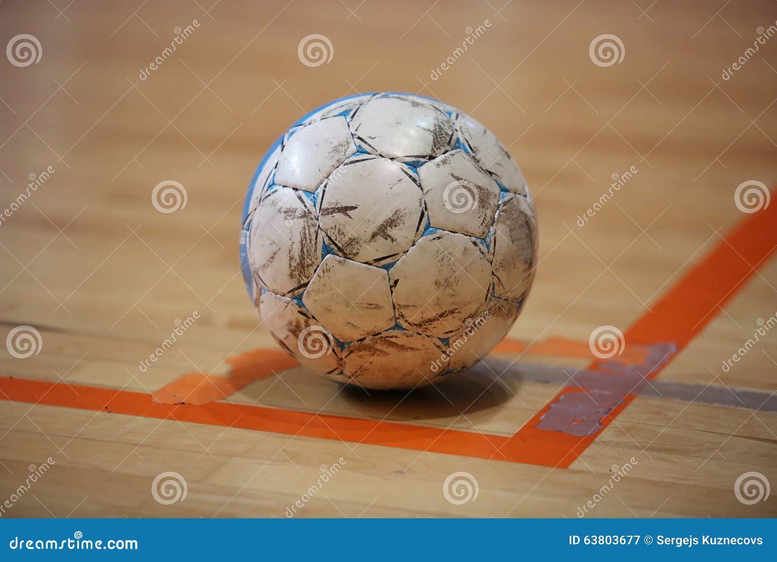 The Futsal Ball on the Corner Stock Image - Image of sport, ball: 63803677