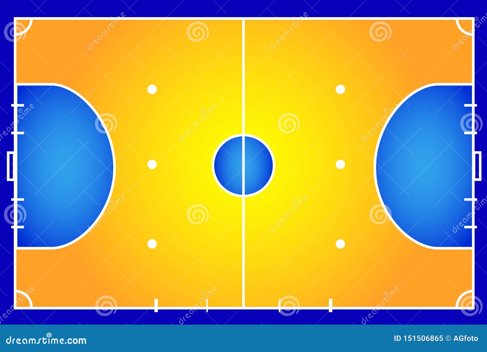 Futsal court vector stock vector. Illustration of layout - 151506865