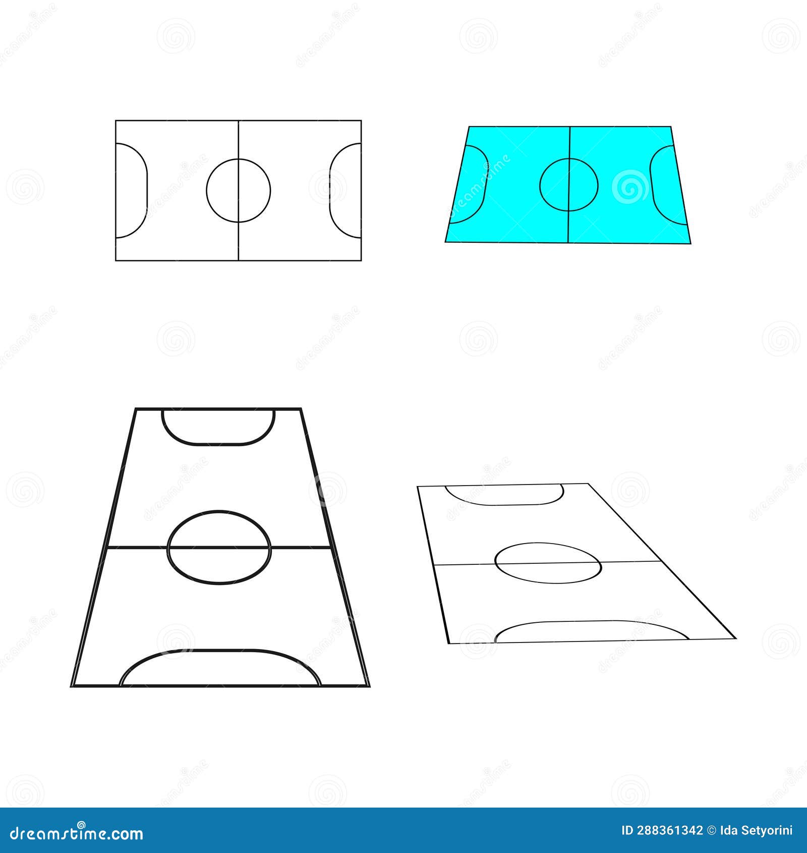 Futsal field icon vector stock illustration. Illustration of soccer ...