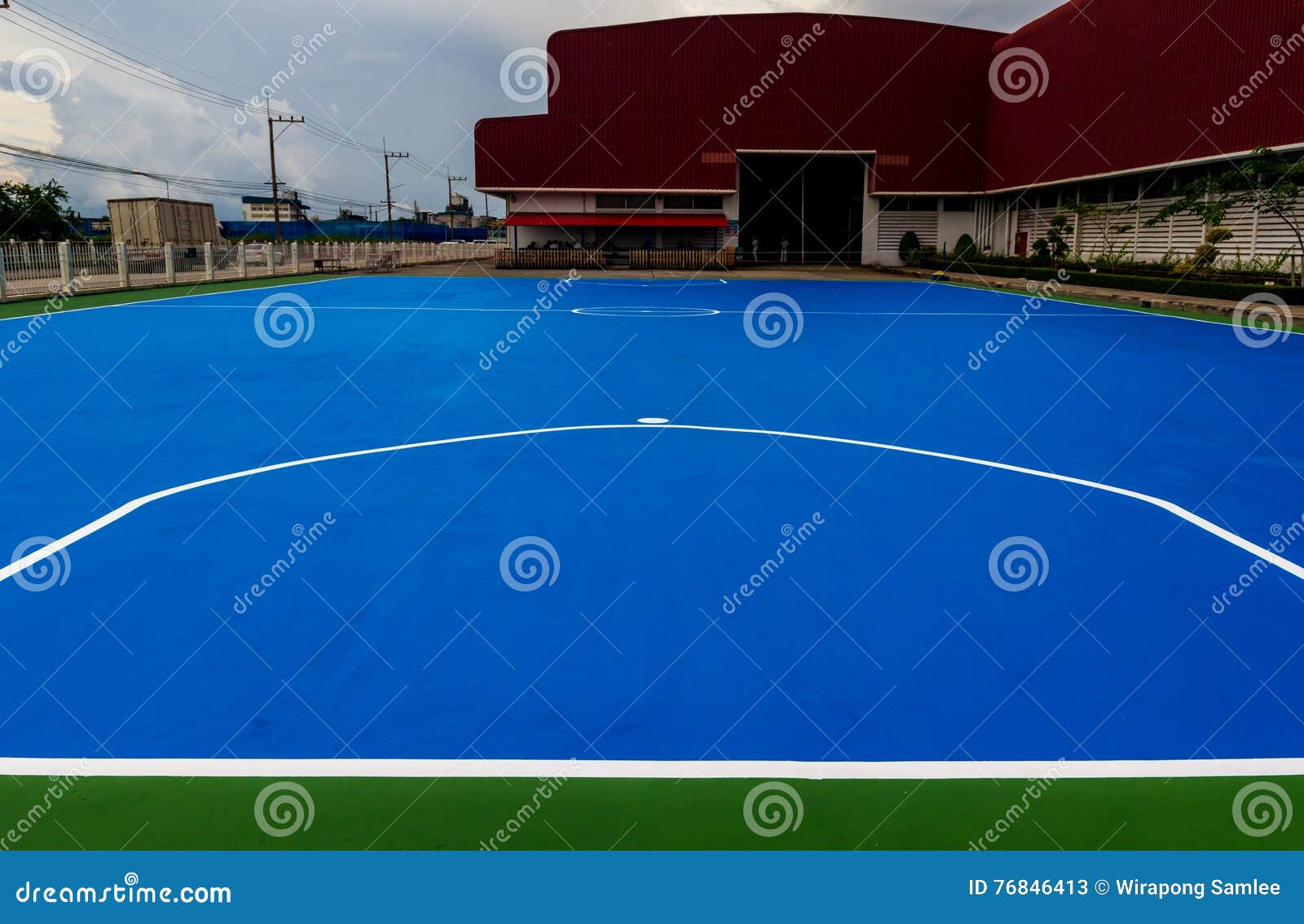 Futsal field stock image. Image of field, granite, material - 76846413