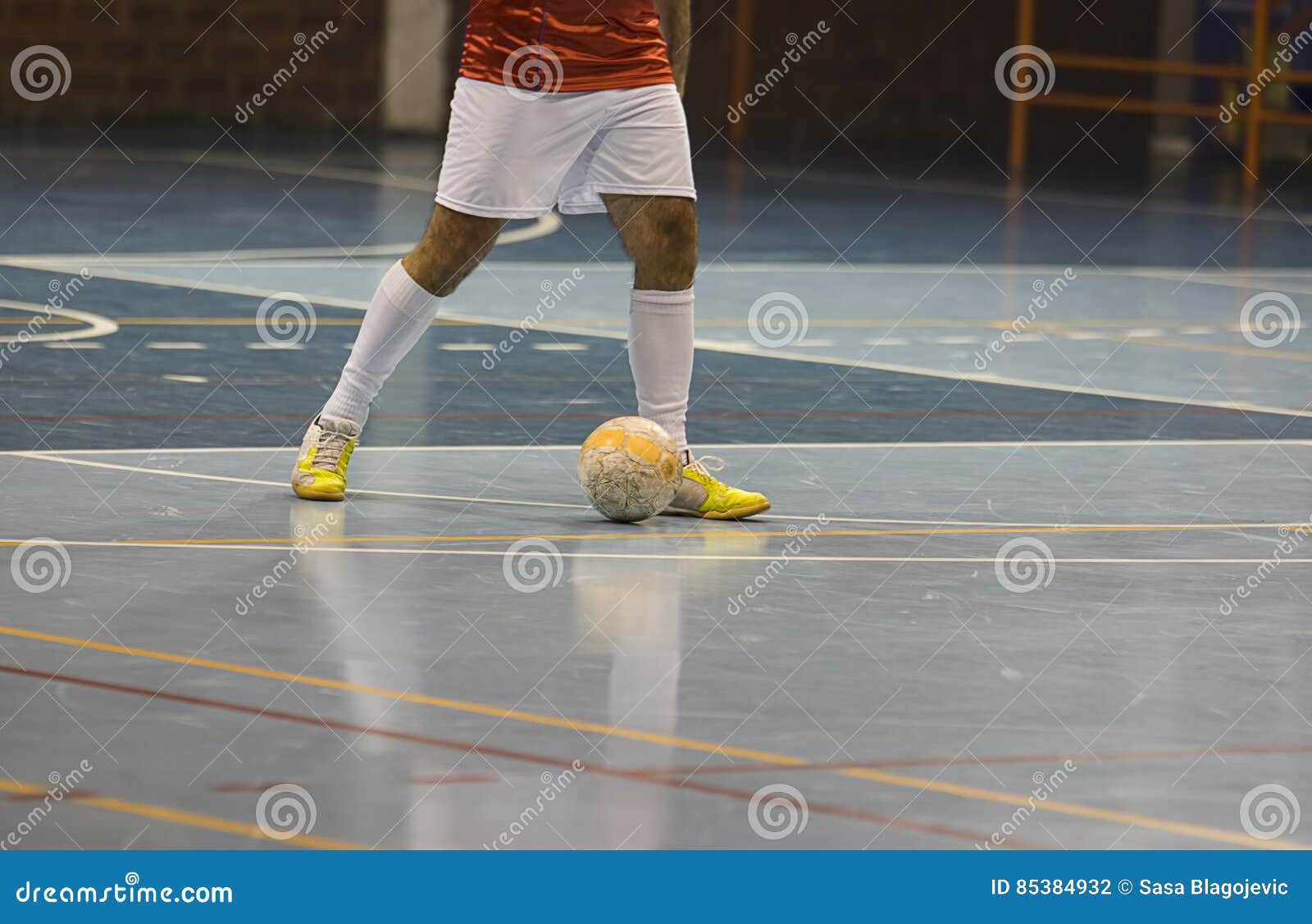 Futsal Player in the Sports Hall Stock Photo - Image of active, match ...