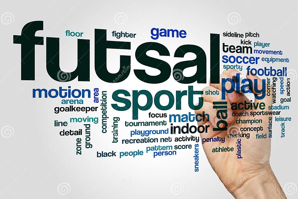 Futsal word cloud stock photo. Image of people, player - 90730454