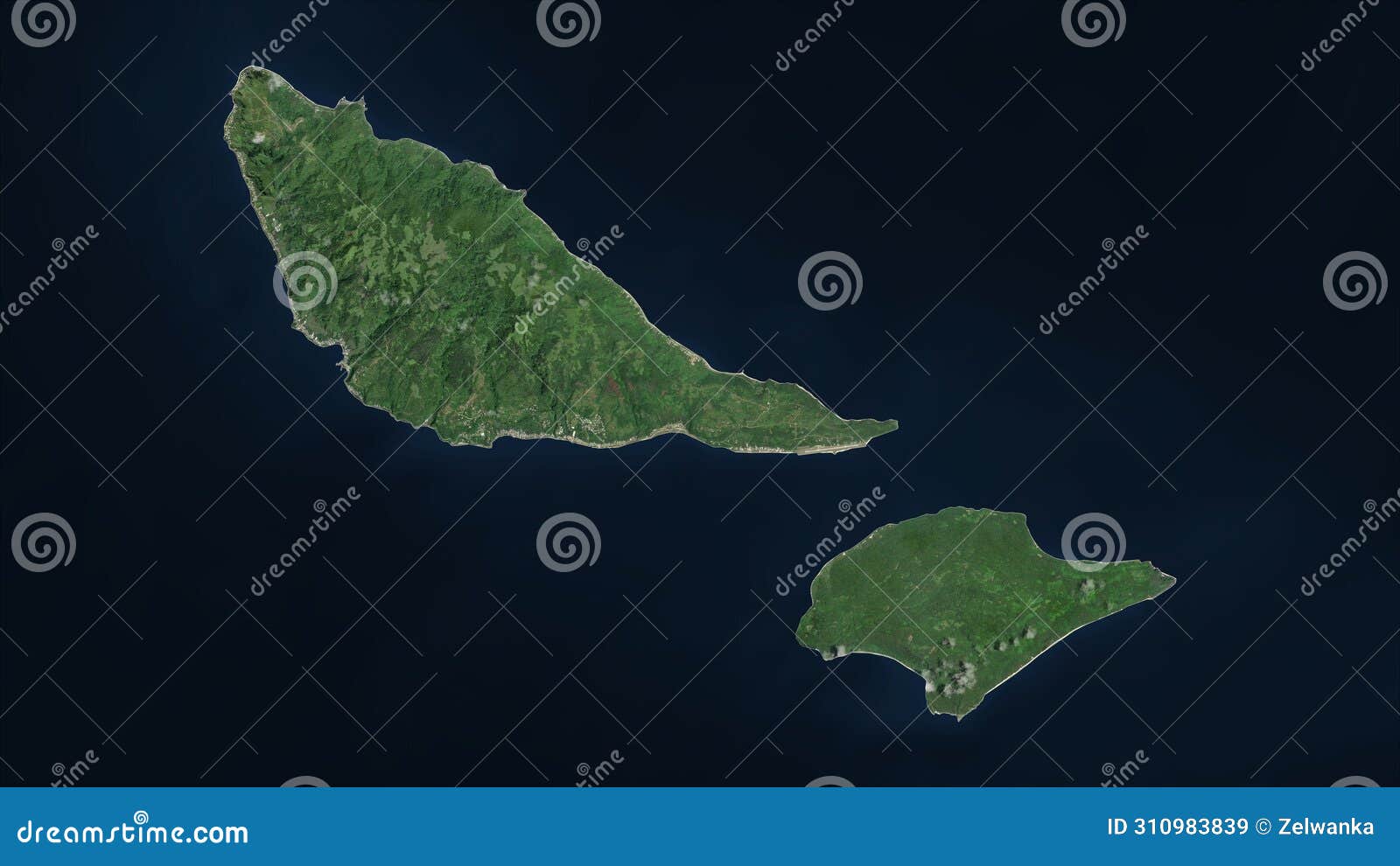 Futuna Island - Wallis and Futuna Highlighted. Low-res Satellite Stock ...