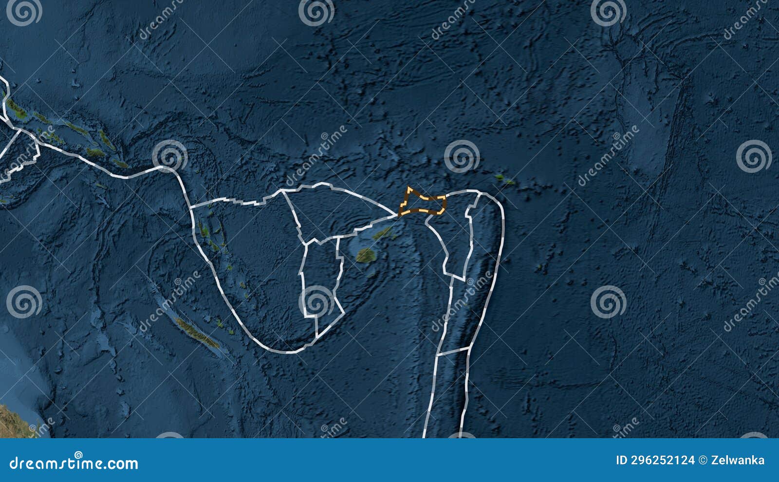 Futuna Plate Dashed. Fahey. Topografic Stock Image | CartoonDealer.com ...