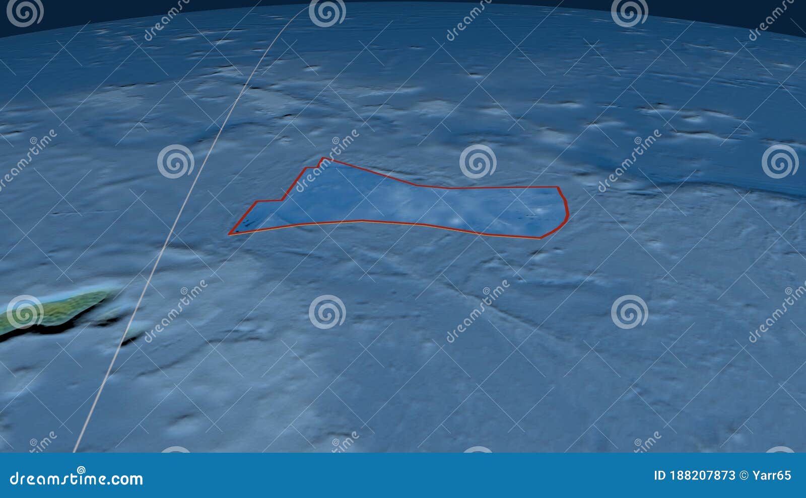 Futuna Plate Outlined - Topographic Stock Illustration - Illustration ...