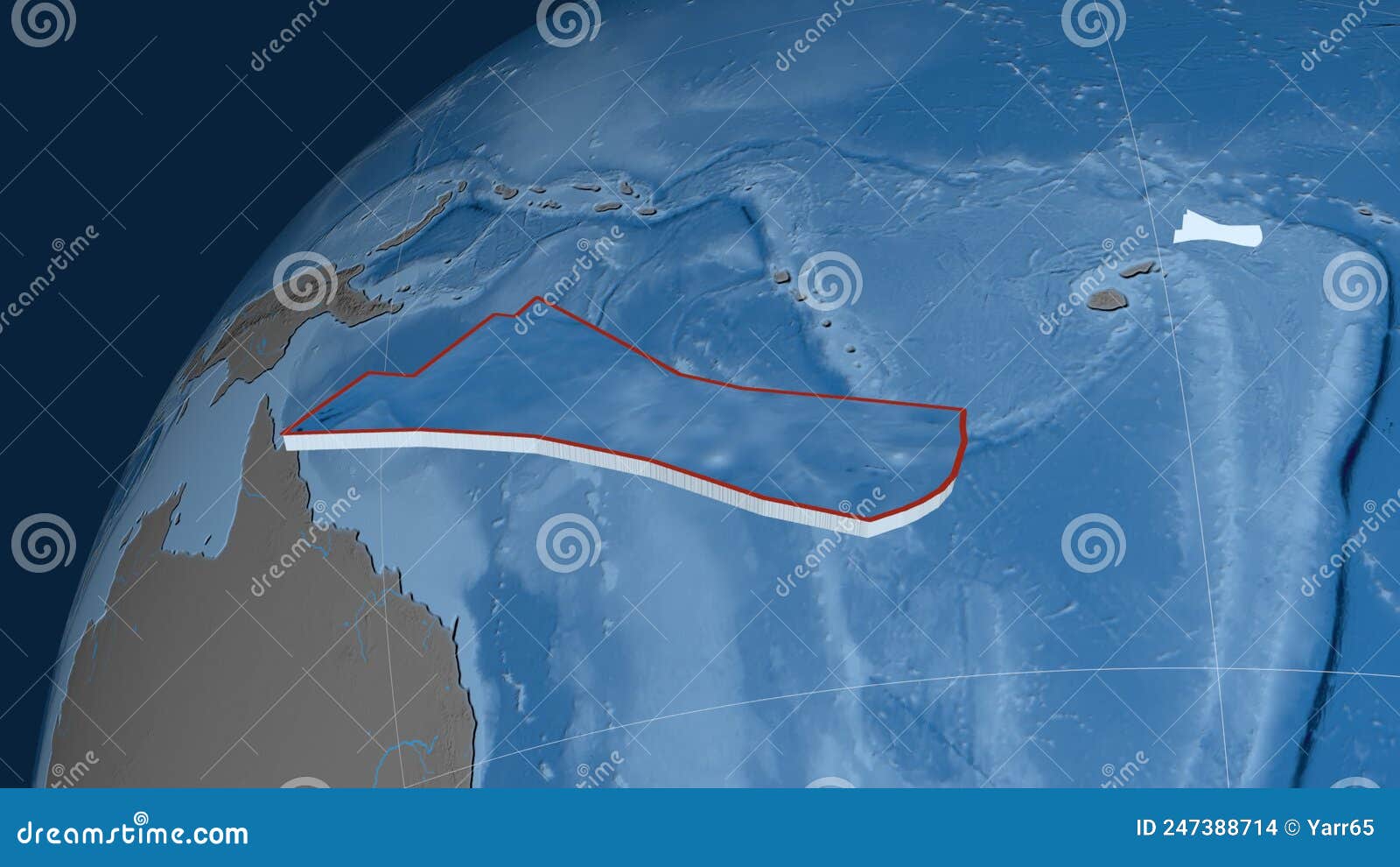 Futuna Tectonic Plate. Elevation and Bathymetry Stock Footage - Video ...