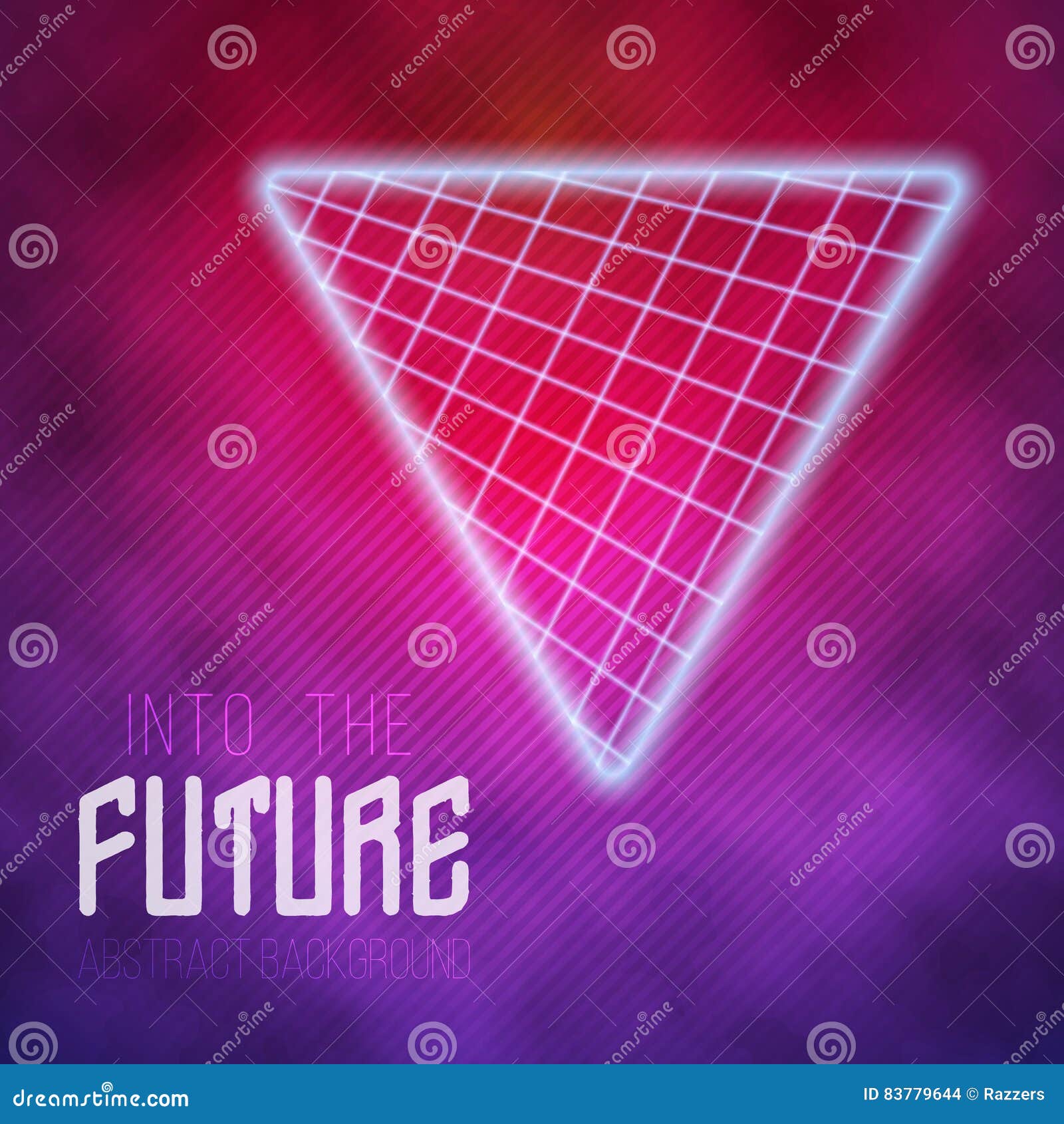 Into the Future Abstract 1980s Style Background Stock Vector ...