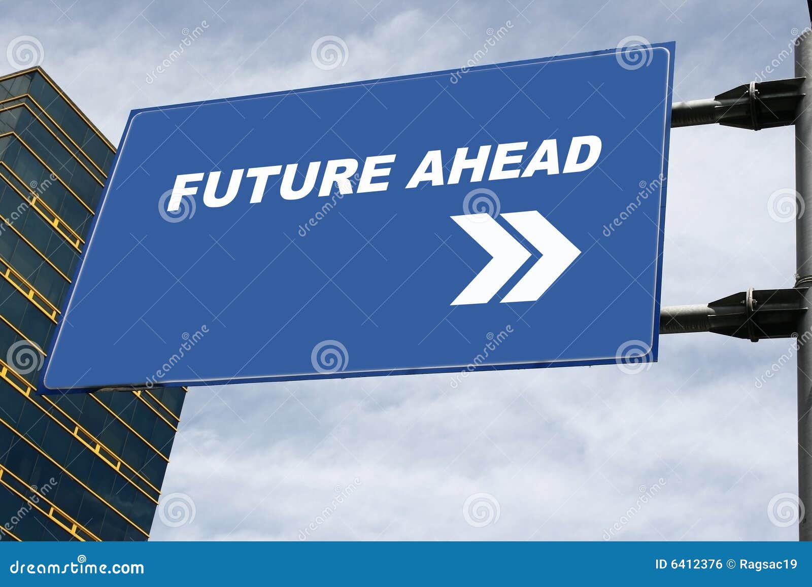 Future Ahead Signboard Concept Stock Photo - Image of oportunity ...