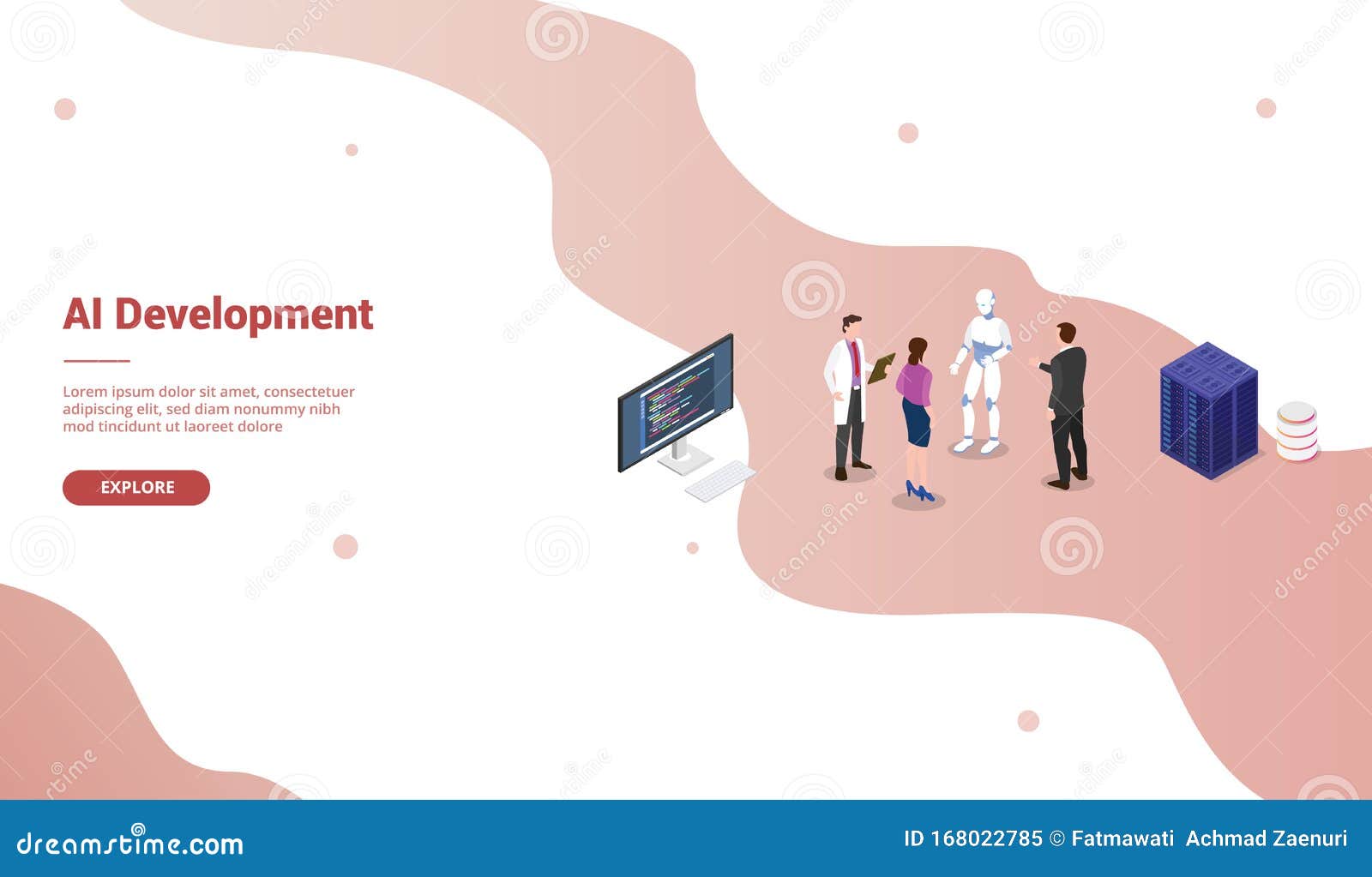 Future Ai Robotics Development for Website Template or Landing Homepage ...