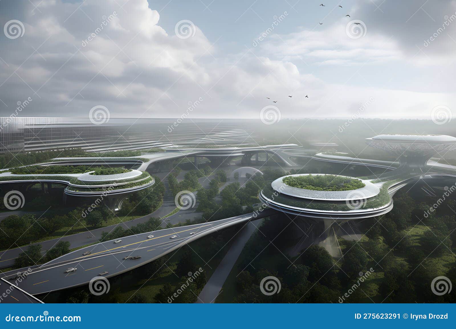 Future Airport, Concept of Future. Generative AI Stock Illustration ...