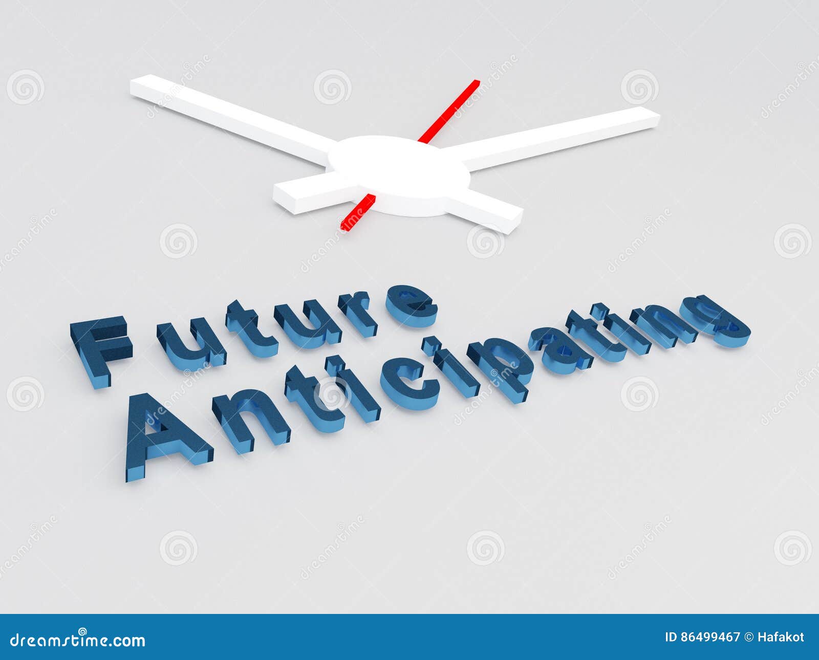 Future Anticipating Concept Stock Illustration - Illustration of ...
