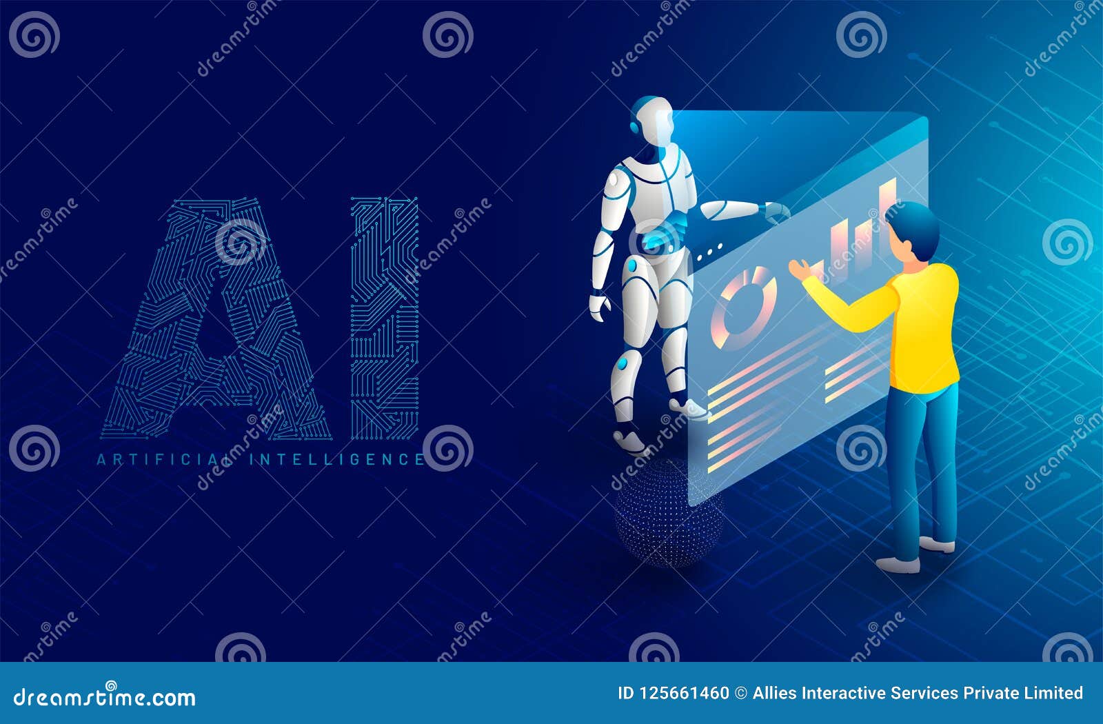Future of Artificial Intelligence (AI), Robotic Data Monitoring Stock ... Future of Artificial Intelligence (AI), Robotic Data Monitoring Stock ...
