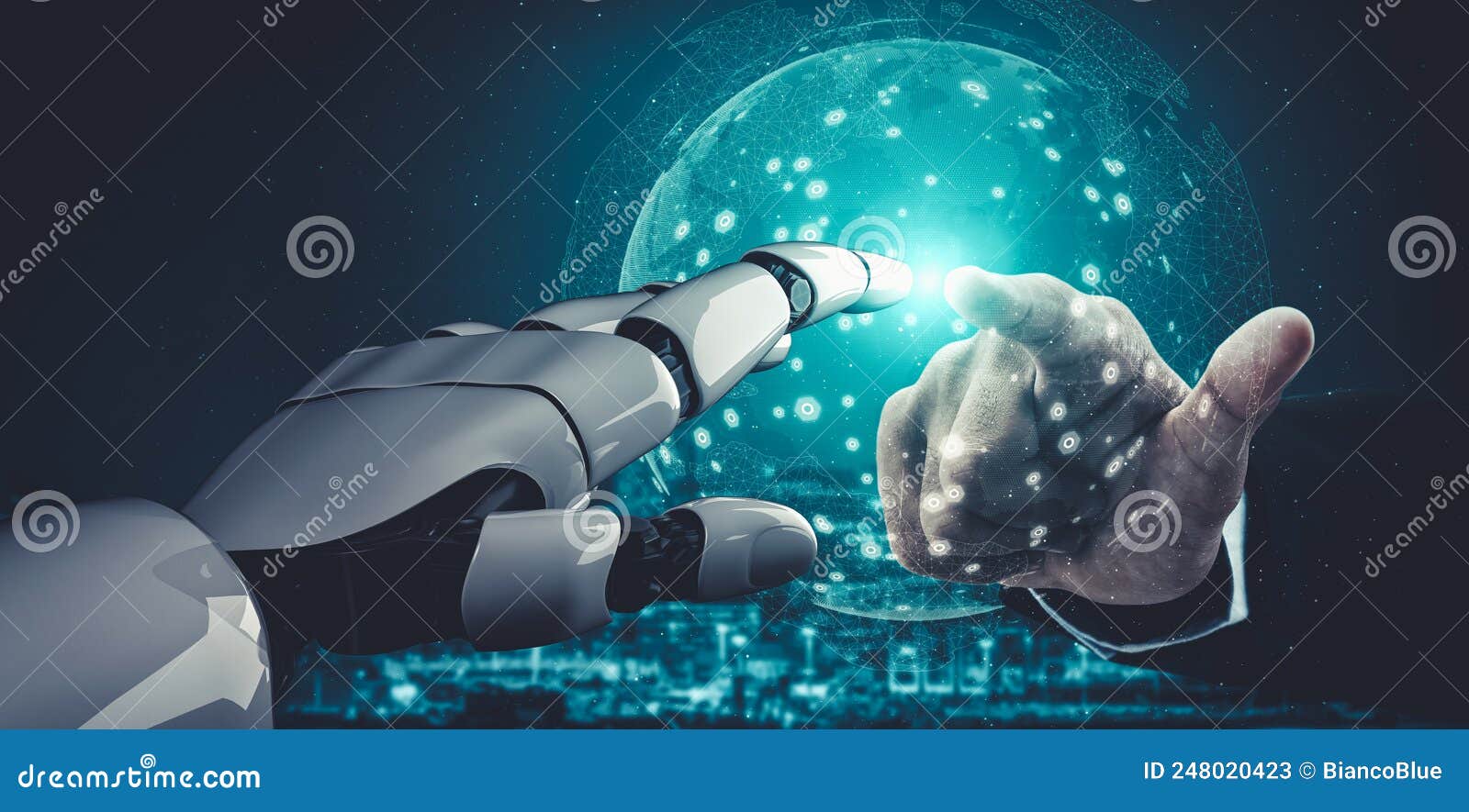 Future Artificial Intelligence and Machine Learning for AI Droid Robot ...