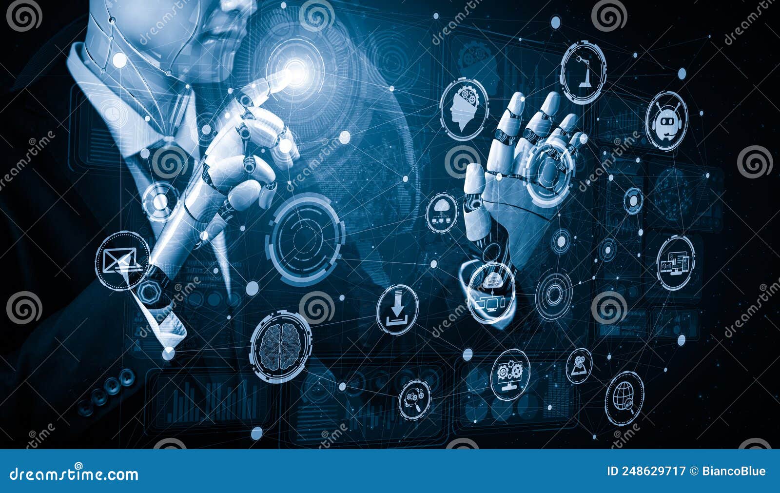 Future Artificial Intelligence and Machine Learning for AI Droid Robot ...