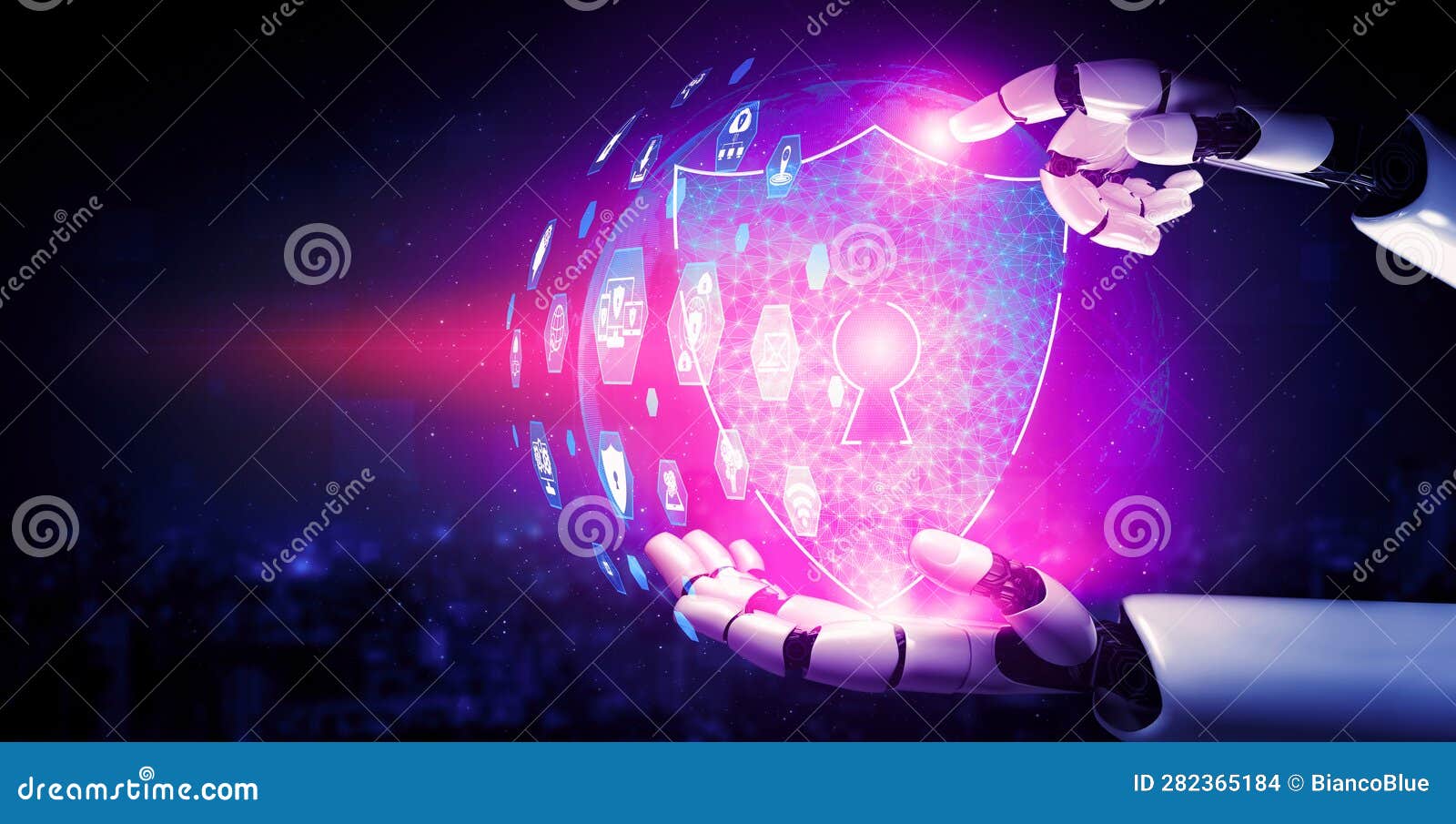 Future Artificial Intelligence Robot and Cyborg. 3D Illustration. Stock ... Future Artificial Intelligence Robot and Cyborg. 3D Illustration. Stock ...