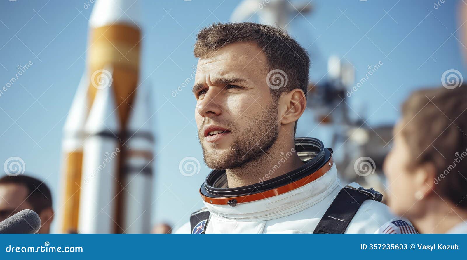 Future Astronaut Prepares for Ambitious Space Mission in Front of ...