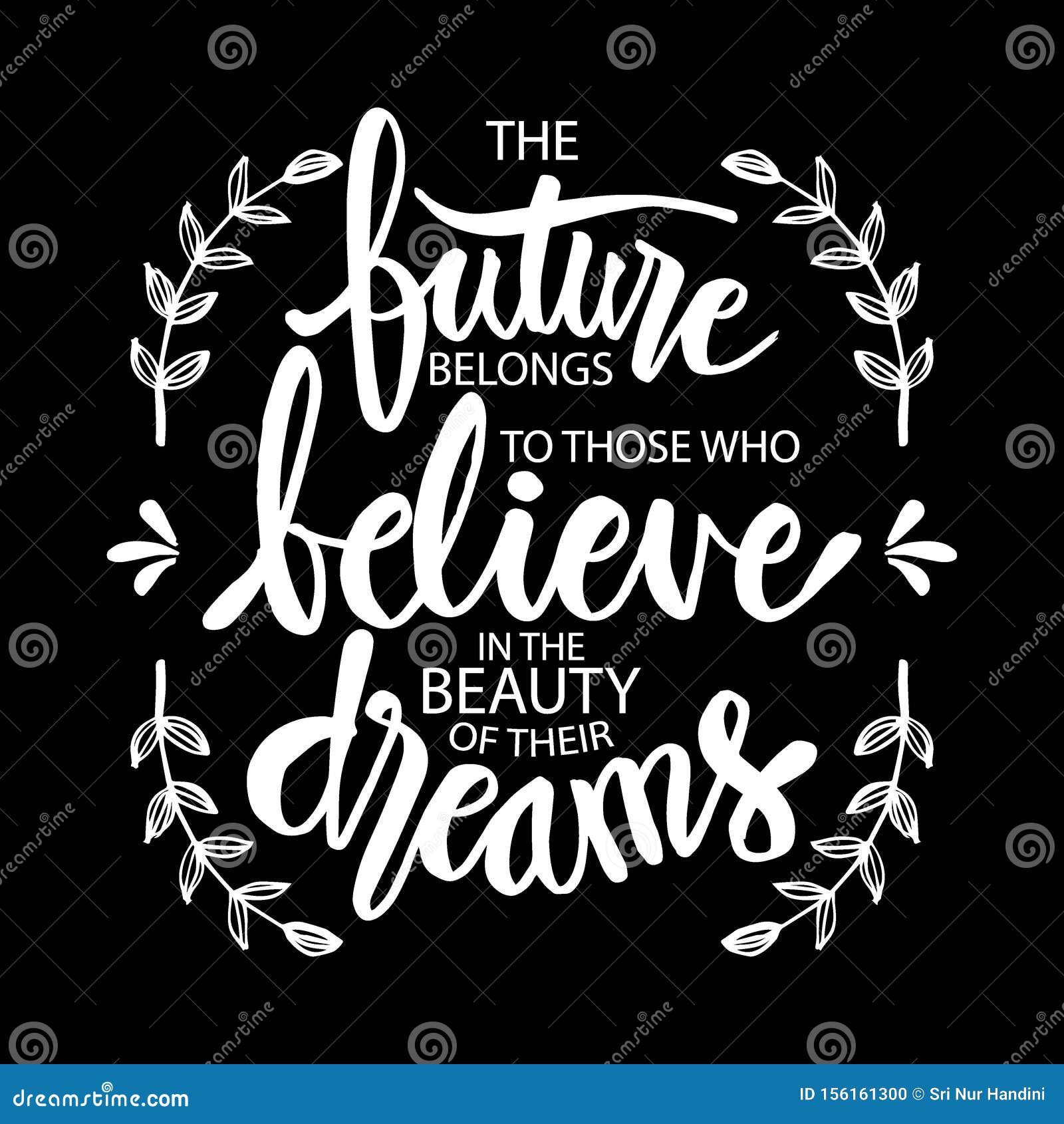 The Future Belongs To those Who Believe in the Beauty of Their Dreams ... The Future Belongs To those Who Believe in the Beauty of Their Dreams ...