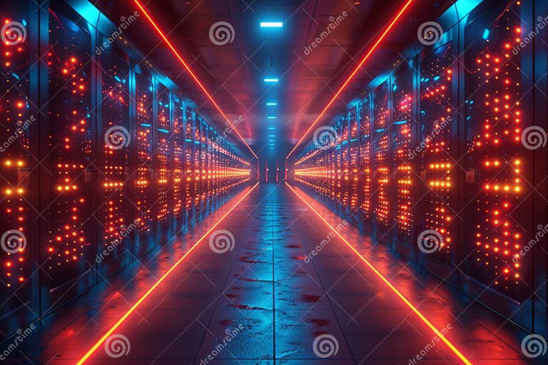 Future Big Data Technology Concept , Global Network, Business Process ...