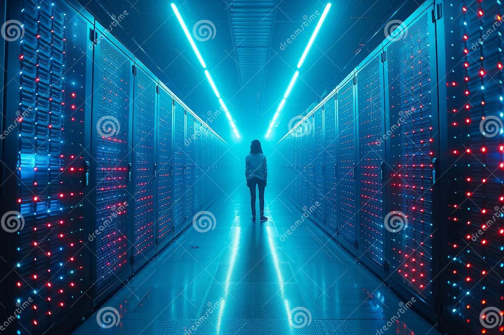 Future Big Data Technology Concept , Global Network, Business Process ...