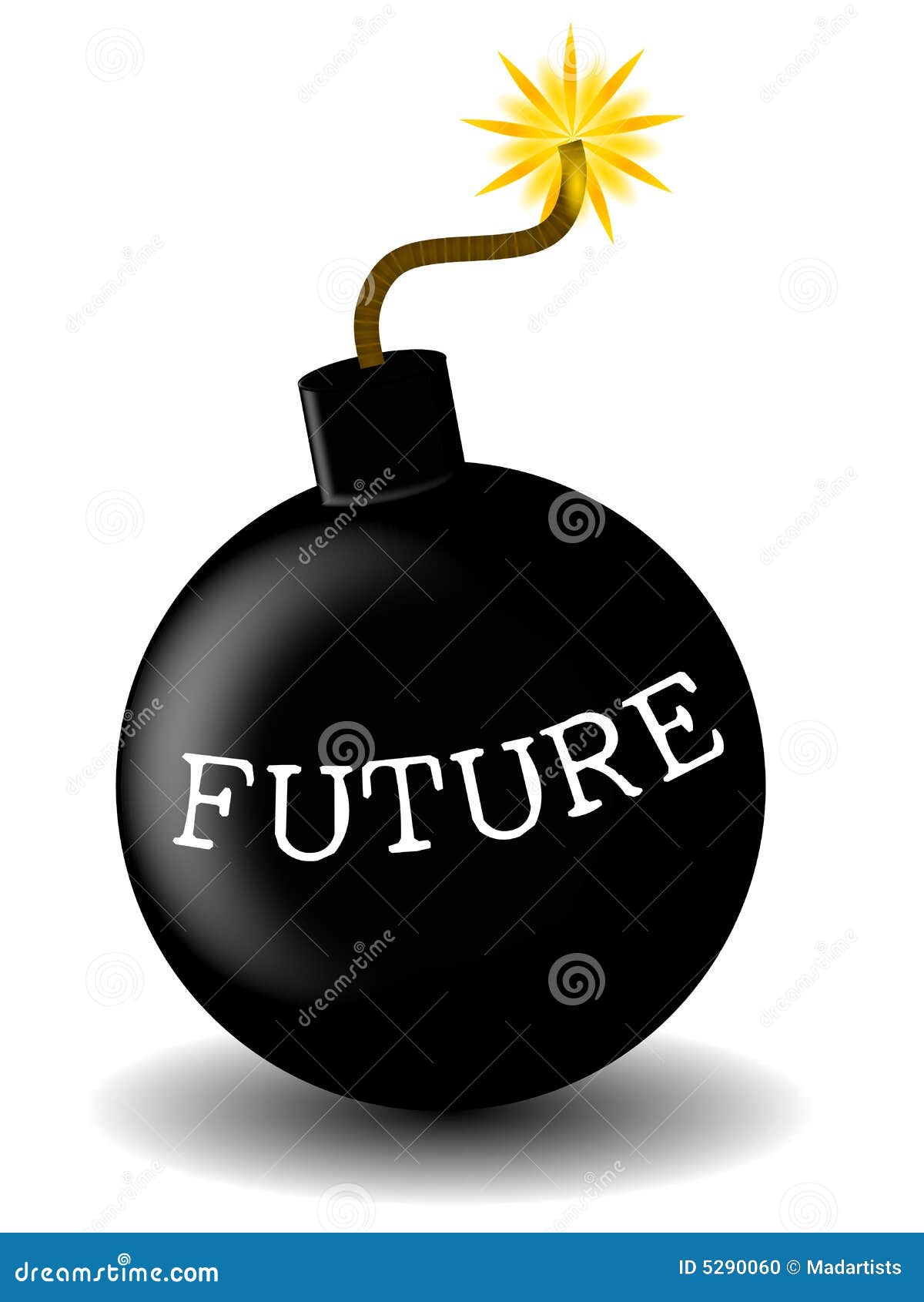 Future Bomb Ready To Blow stock illustration. Illustration of graphics ...