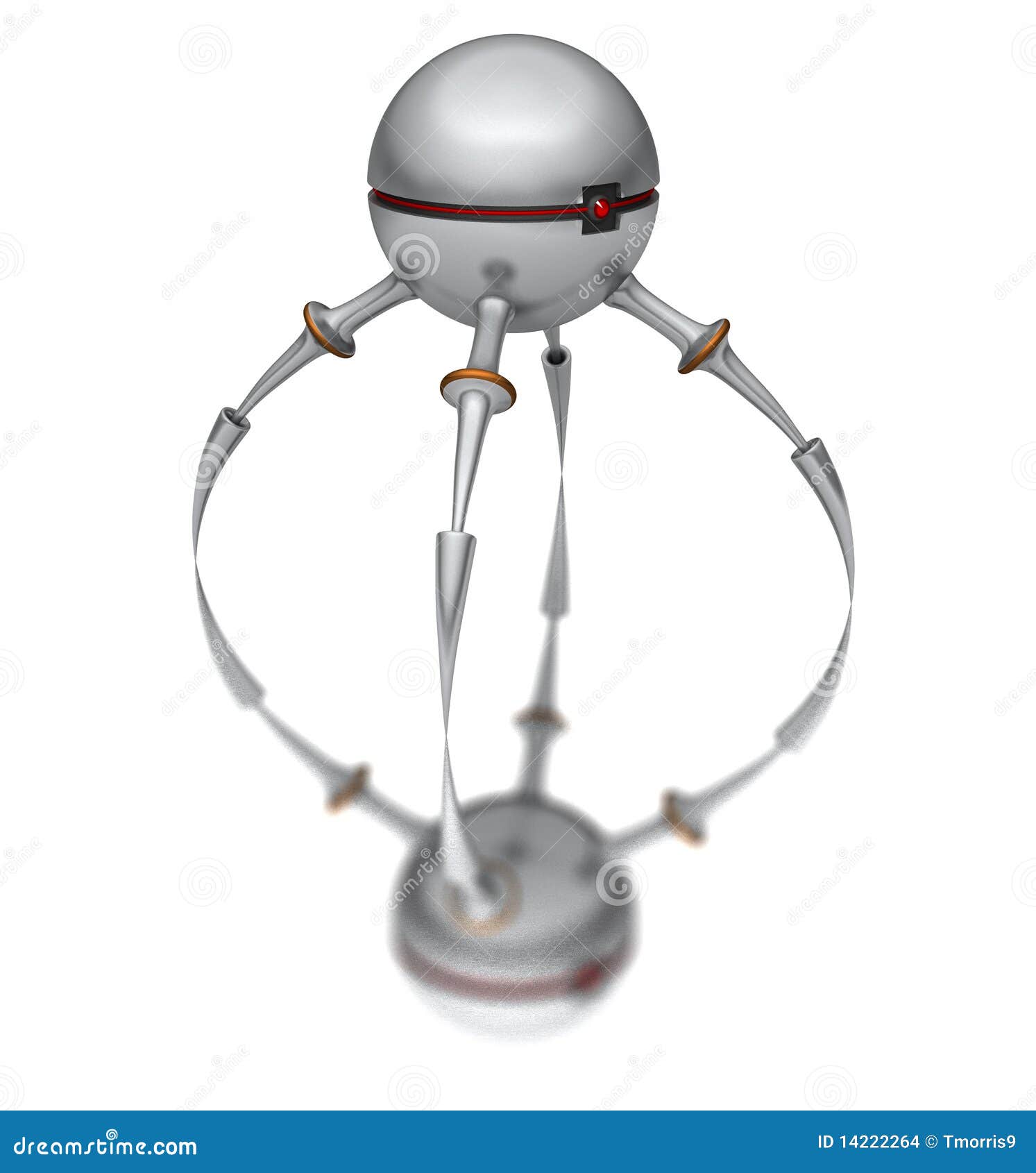 Future Bot stock illustration. Illustration of metallic - 14222264
