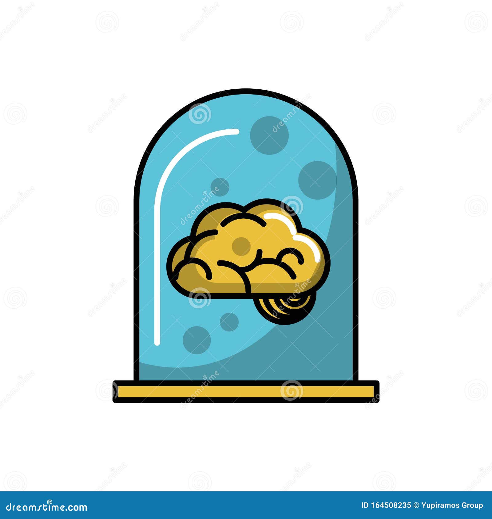 Future Brain Icon Line Design Stock Vector - Illustration of wireless ...