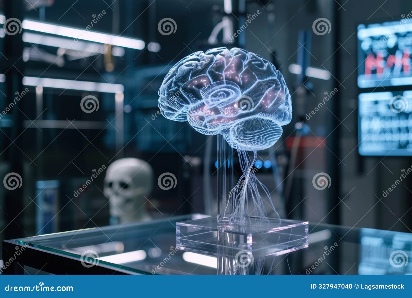 Future of Brain Plasticity with AI Innovation Stock Illustration ...