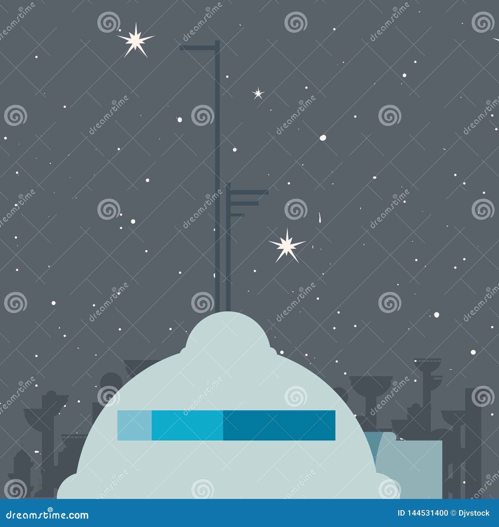 Future Building Architecture Stock Illustration - Illustration of ...