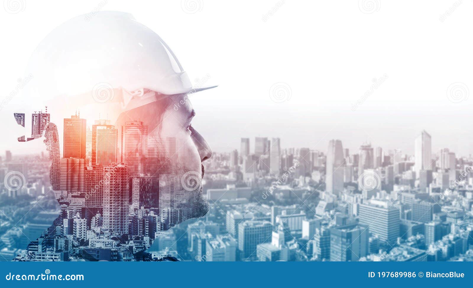 Future Building Construction Engineering Project. Stock Photo - Image ...