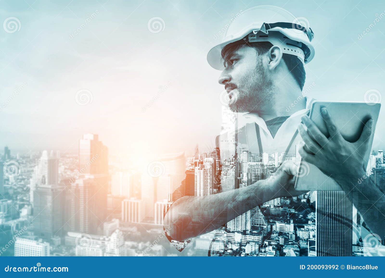 Future Building Construction Engineering Project. Stock Photo - Image ...