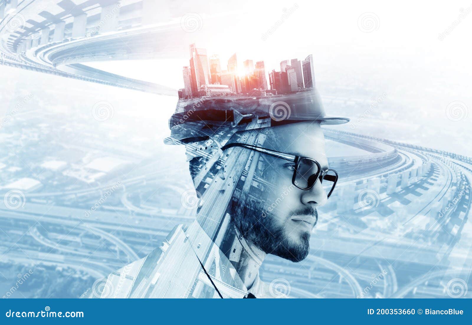 Future Building Construction Engineering Project. Stock Illustration ...