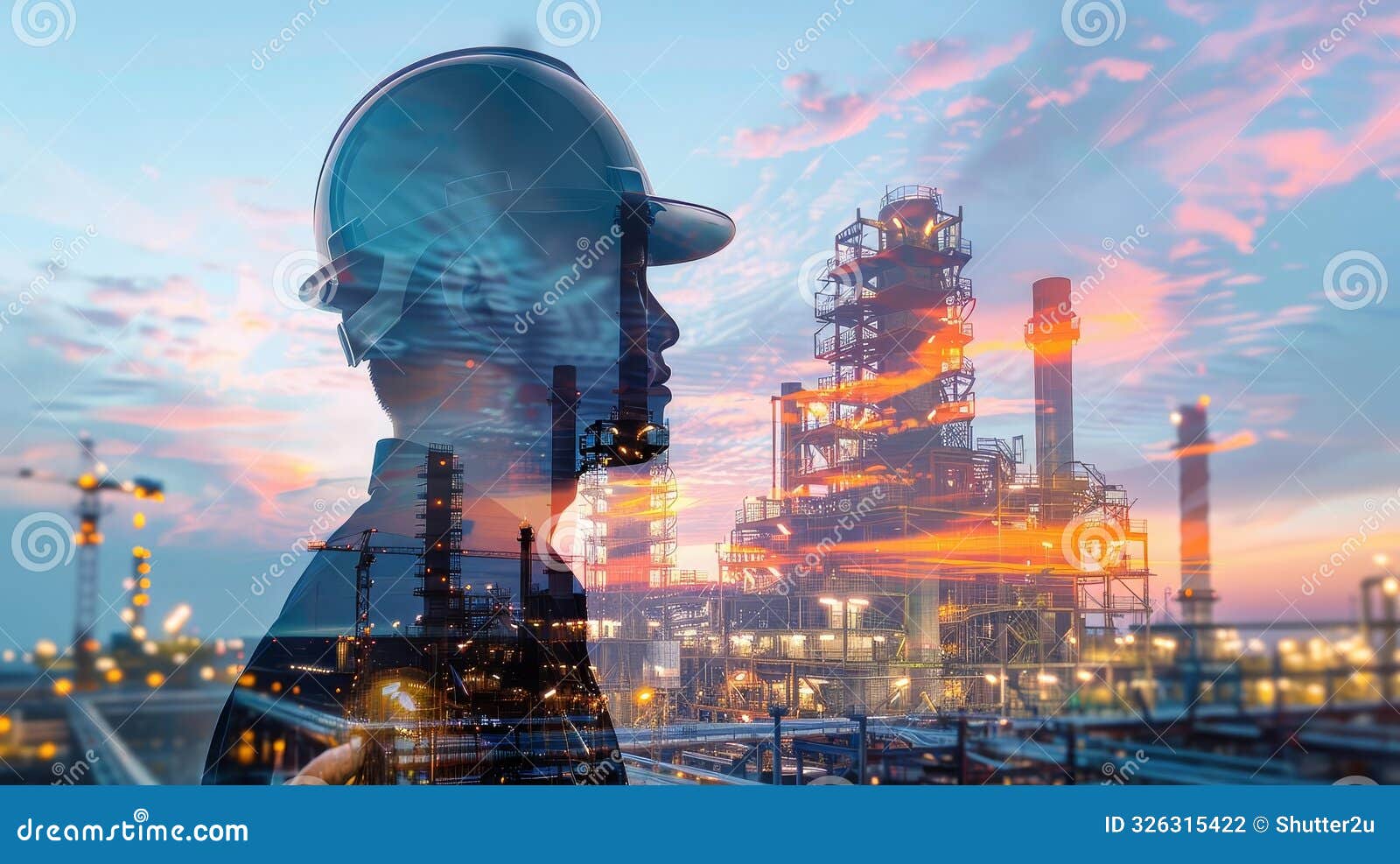 Future Building Construction Engineering Project Concept with Double ...