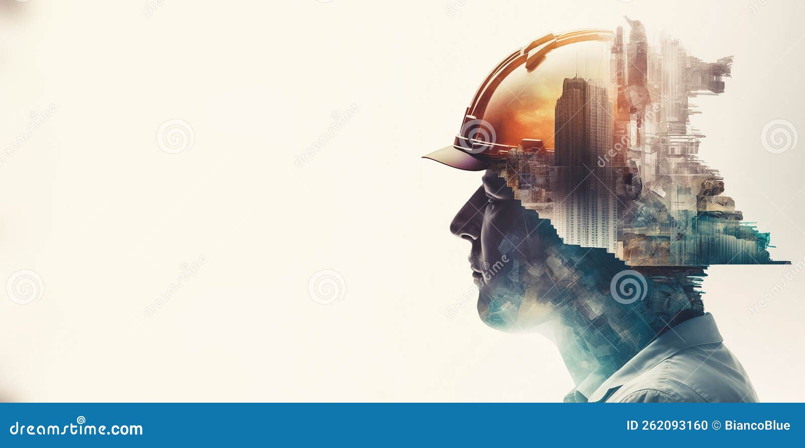 Building Construction Engineering Project Devotion with Double Exposure ...