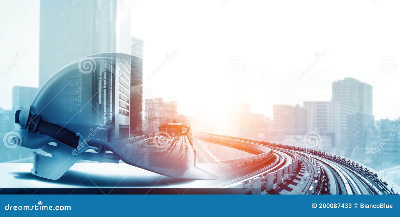 Future Building Construction Engineering Project. Stock Illustration ...