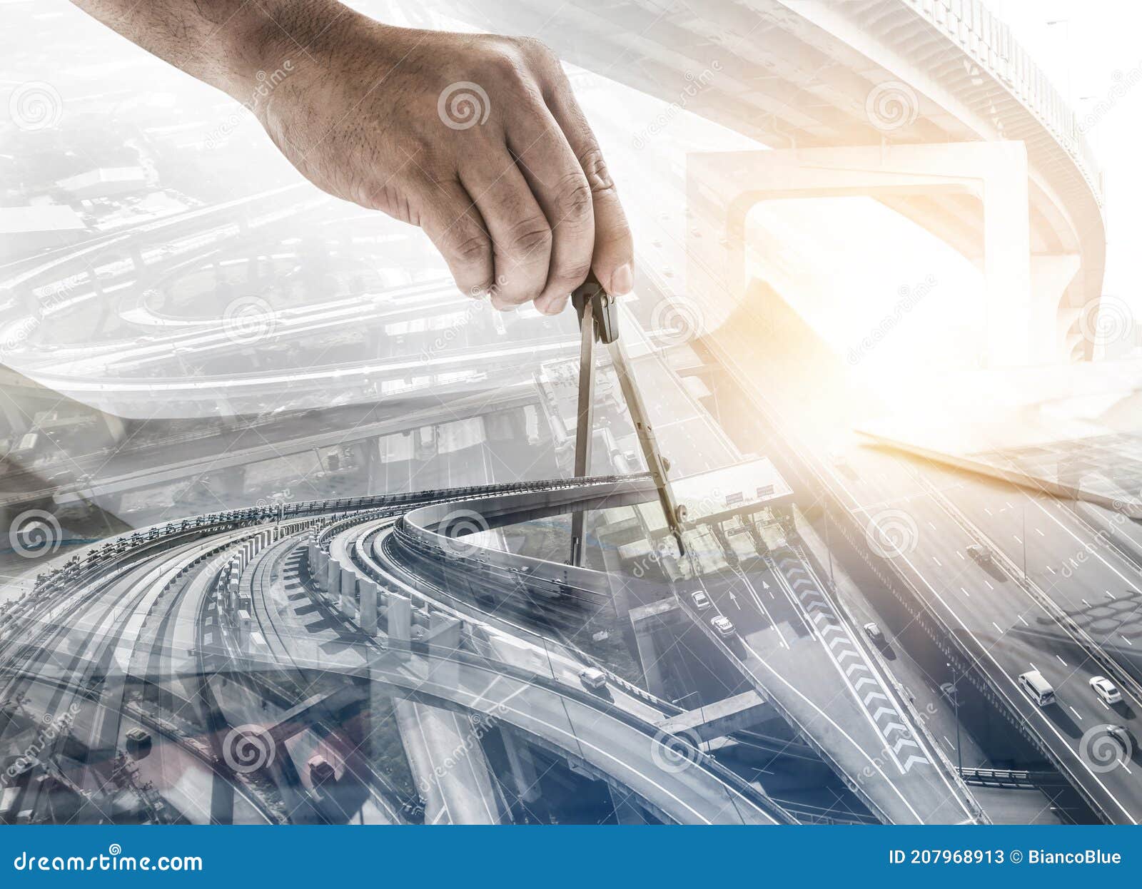 Future Building Construction Engineering Project. Stock Image - Image ...