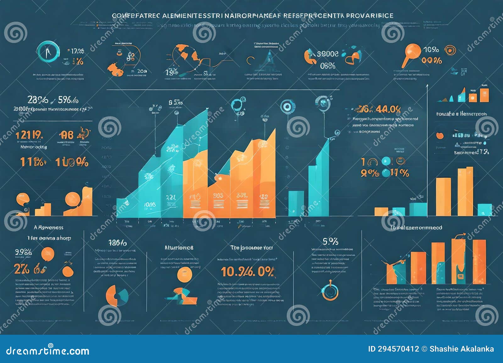Infographic Illustrating a Company S Growth Over Time Stock ...