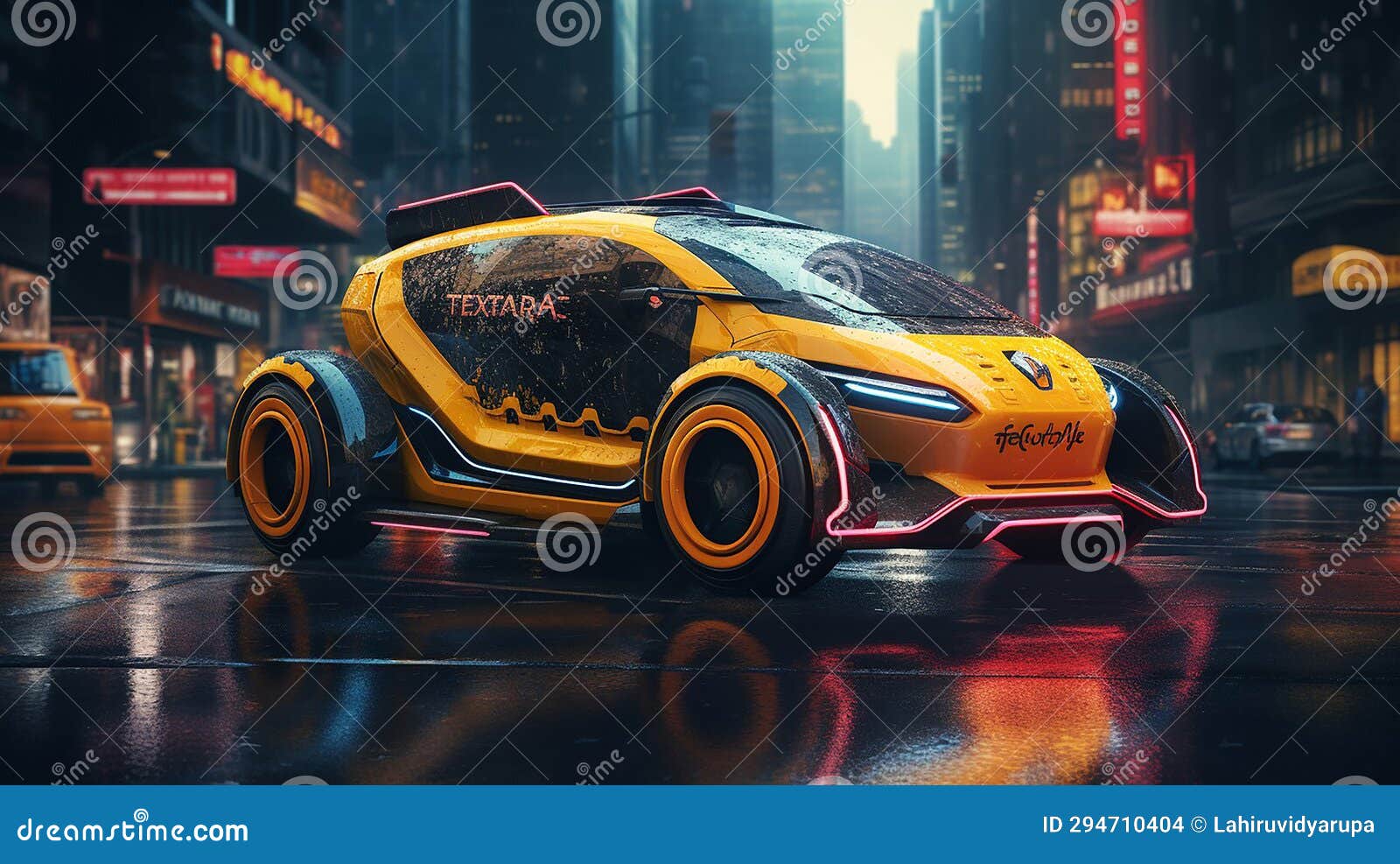 Future Cab Concept Art stock illustration. Illustration of advancements ...