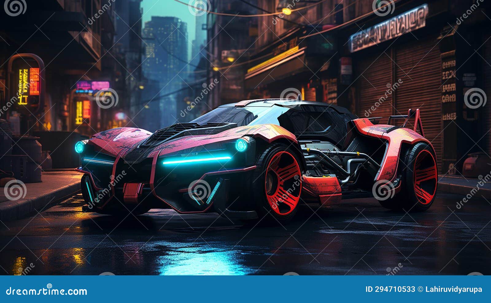 Future Cab Concept Art stock illustration. Illustration of high - 294710533