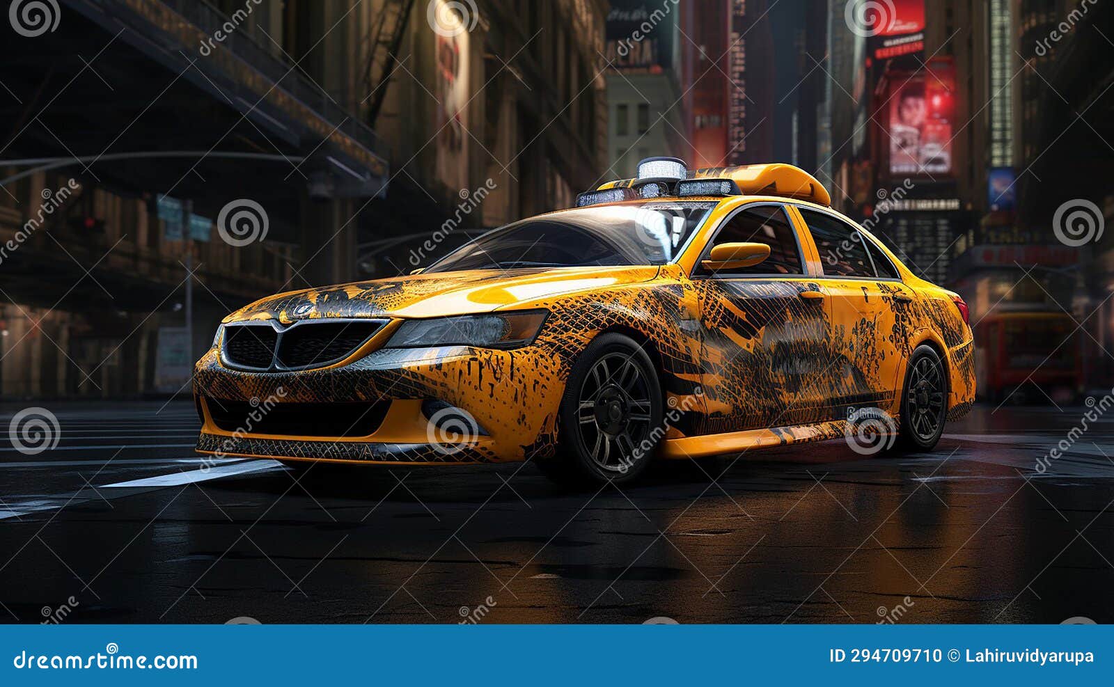 Future Cab Concept Art stock illustration. Illustration of electric ...