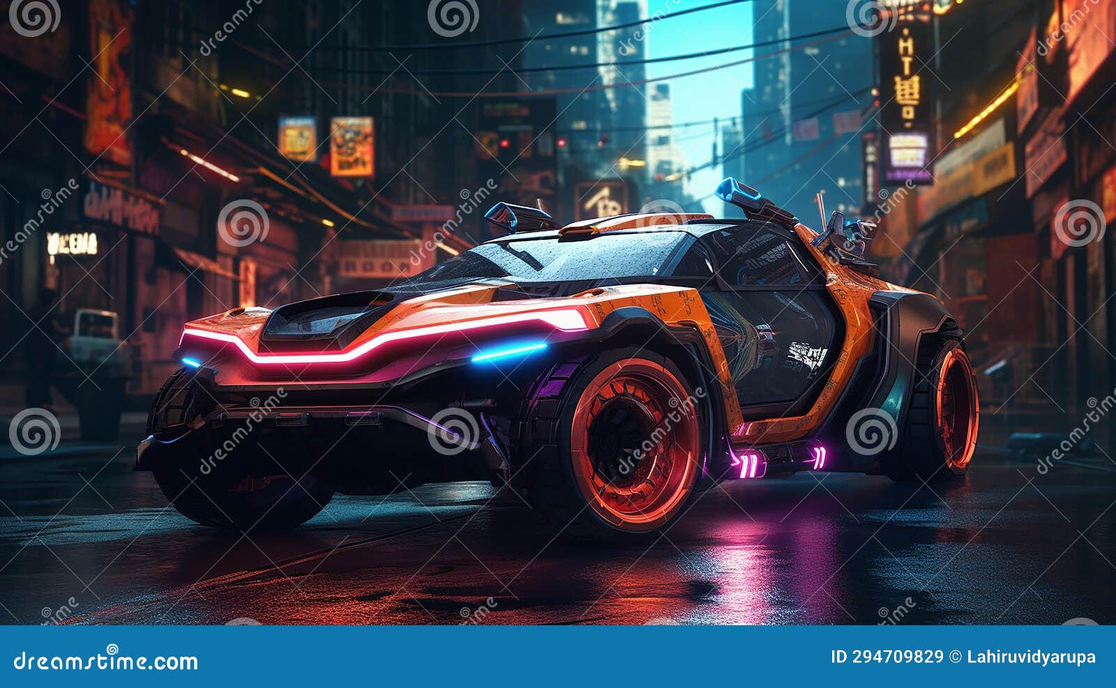 Future Cab Concept Art stock illustration. Illustration of electric ...