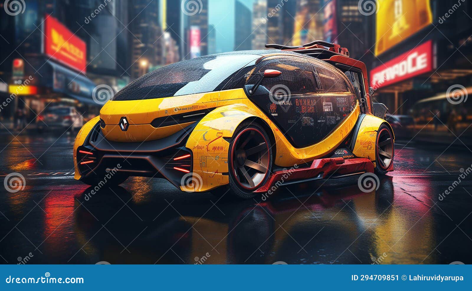 Future Cab Concept Art stock illustration. Illustration of evolution ...