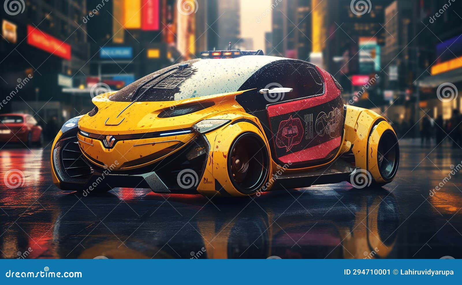 Future Cab Concept Art stock illustration. Illustration of smart ...